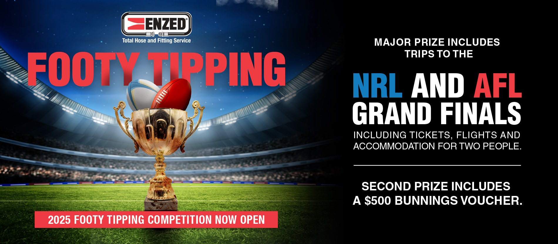 Competitions - ENZED Your Total Hose & Fittings Service